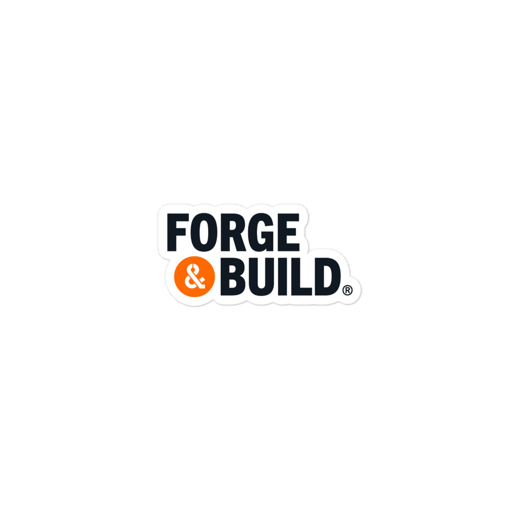 Forge & Build - Bubble-free stickers — ES Swag Store