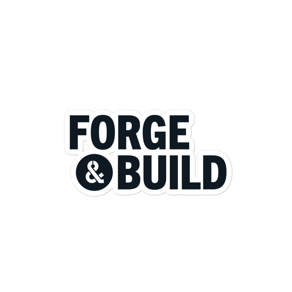 Forge & Build Bubble-free stickers — ES Swag Store